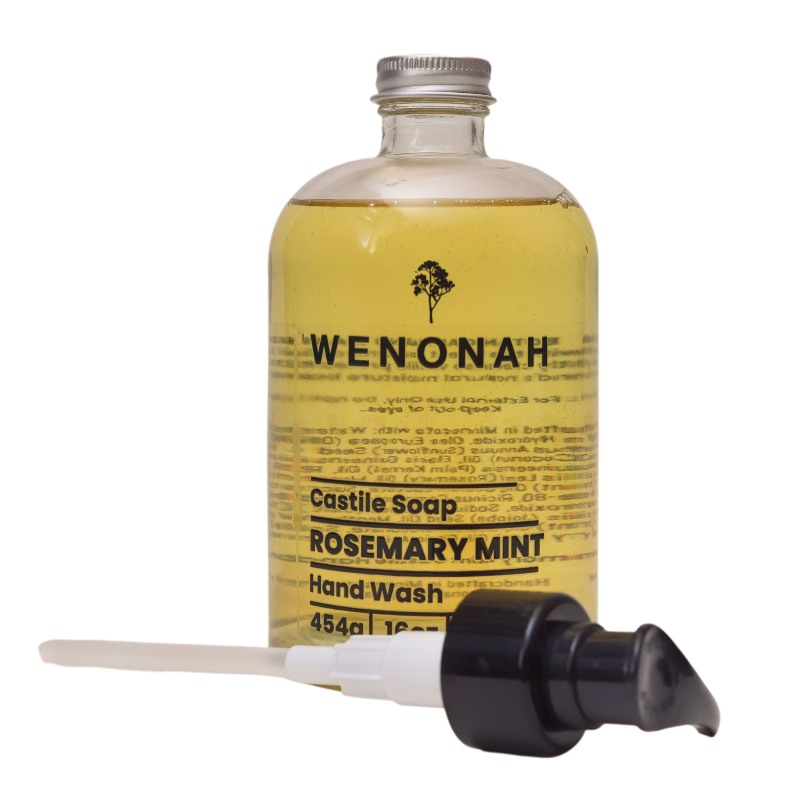Rosemary Mint Hand Wash | Invigorating Castile | WENONAH